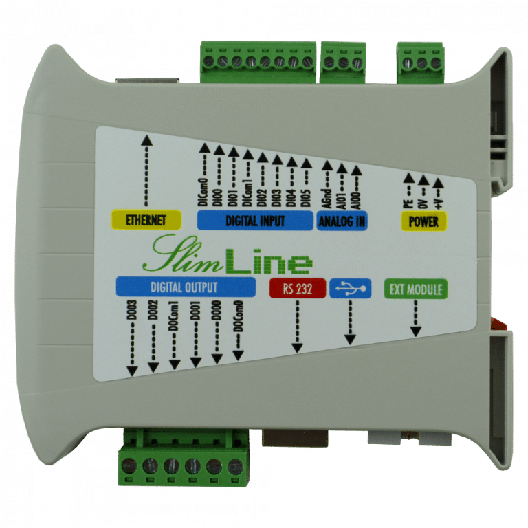 Modulo PLC Compatto con Ethernet SlimLine LogicLab IEC61131-3