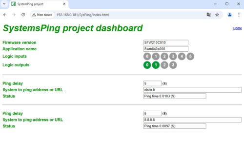 Monitoring systems with ping - Elsist